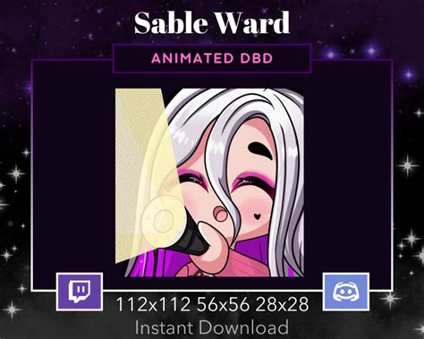 Sable Ward Lurk Flashlight Dbd Animated Emote Twitch Discord Dead By Daylight Horror Scary