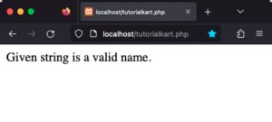 How To Check If Entire String Matches Given Regular Expression In Php Tutorialkart