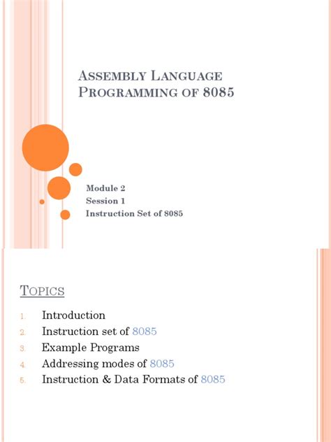 assembly language programming 8085 pdf assembly language computer program