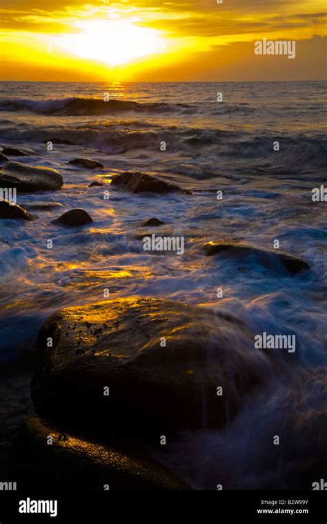 Borneo Sabah Malaysia Tunku Abdul Rahman Park Sonnenuntergang Von Der