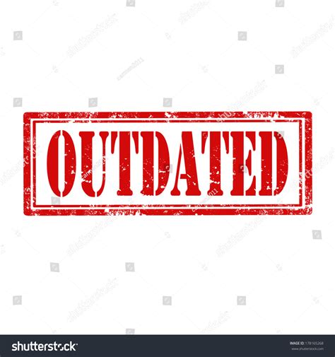 Grunge Rubber Stamp Word Outdatedvector Illustration Stock Vector Royalty Free 178165268