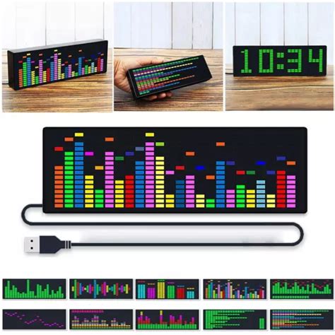 Music Spectrum Indicator Vu Meter Rgb Audio Level Display Tool Board Music Spectrum Indicator Vu Meter Rgb Audio Level Display Tool Board