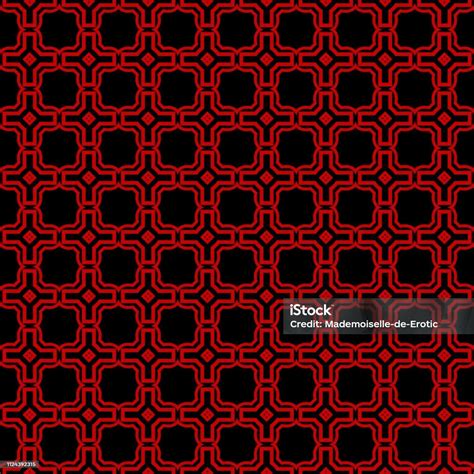 민족 고전 패턴입니다 원활한 벡터 일러스트입니다 추상적인 기하학적 반복 배경 막입니다 장식 벽지 인쇄 직물 블랙 레드 색상 0명에 대한 스톡 벡터 아트 및 기타 이미지