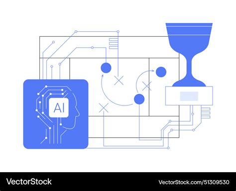 Ai Enhanced Game Strategy Abstract Concept Vector Image