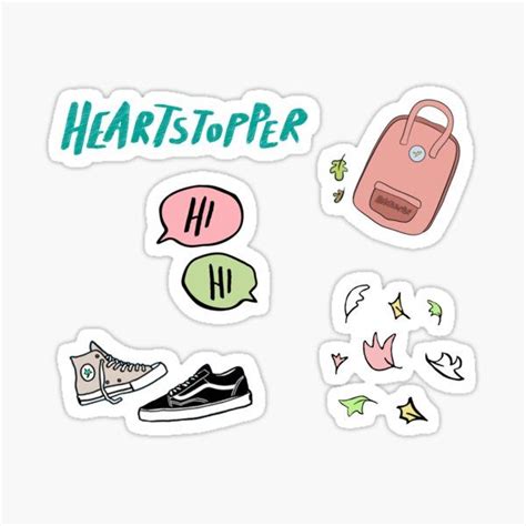 Stickers Sur Le Th Me Heartstopper En Autocollant Stickers