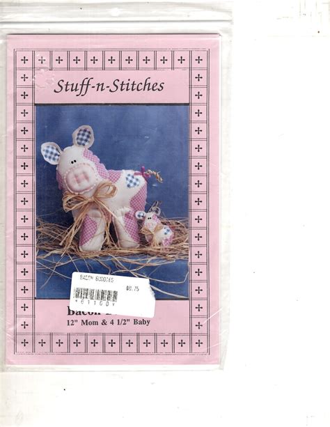 Pig Stuffies 12 Inch Pig And 4 And A Half Inch Piglet Sewing