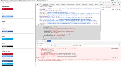 Javascript Firebase Authentication Authauth Domain Config Required Stack Overflow