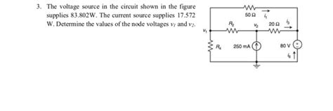 Solved The Voltage Source In The Circuit Shown In The Chegg Com