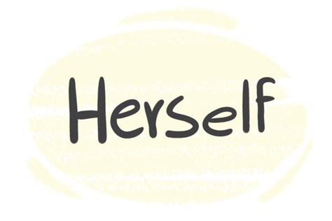 How To Use Herself In The English Grammar LanGeek