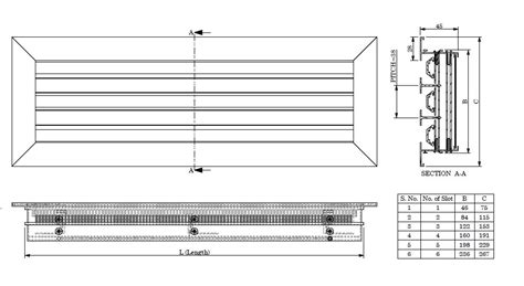 Slot Diffuser Cs F Rs1 1 Linear Diffusers Systemair
