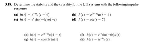 Solved Determine The Stability And The Causality For Chegg Com