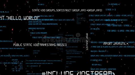 Programming Source Code Abstract Background Stock Footage Video Of