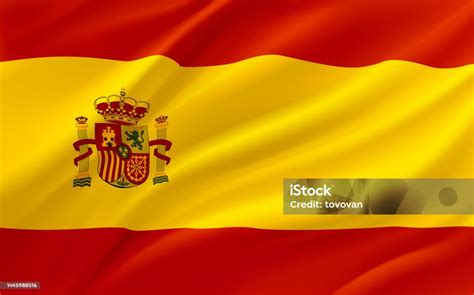 스페인의 국기를 흔들고 있습니다 3d 벡터 배너 0명에 대한 스톡 벡터 아트 및 기타 이미지 0명 2022년 3차원 형태 Istock