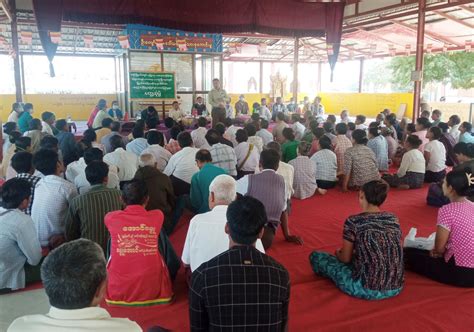 မလှိုင်မြို့နယ် ကံကြီး မြောက် ကျေးရွာဒေသခံပြည်သူများနှင့်တွေ့ဆုံ၍ ဒေသဖွံ့ဖြိုးရေးဆွေးနွေးပြီး အခ