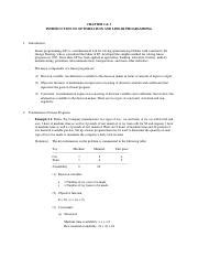 Chapter 2 Introduction To Optimization And Linear Programming 1 1 Pdf