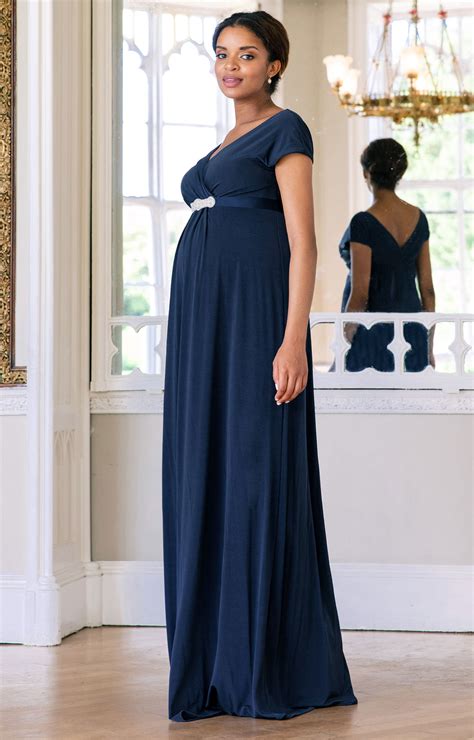 Aria Maternity Dress Midnight Blue Atelier Yuwaciaojp