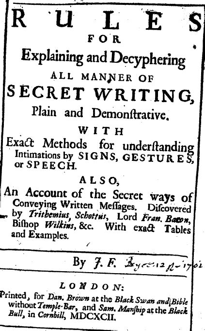 Secretwritings