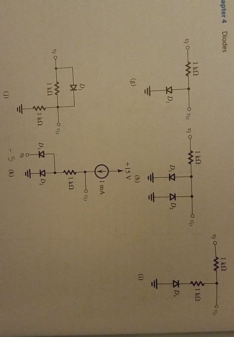Solved Using The Open Circuit Method And Ideal Diodes