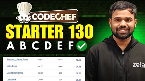 A F Codechef Starters 130 Editorials Updating A Good Binary