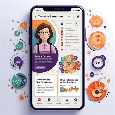 Premium Ai Image Mobile App Design Of Education Online Course App