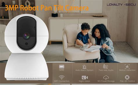 3mp Robot Pan Tilt Wifi Security Camera Support P2p Motion Detection