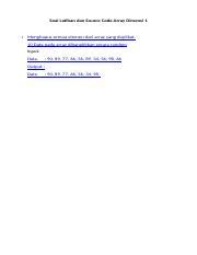 Soal Latihan Dan Source Code Array Dimensi Docx Soal Latihan Dan Source Code Array Dimensi