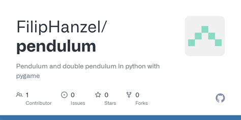 Github Filiphanzel Pendulum Pendulum And Double Pendulum In Python With Pygame