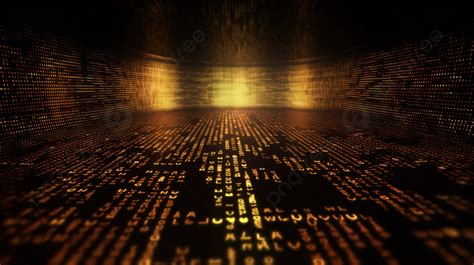 Binary Code Tech Inspires A Captivating 3d Rendered Background