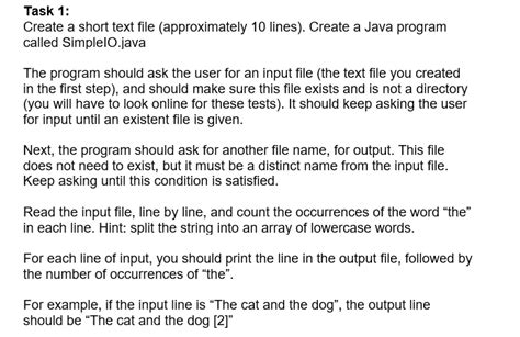 Solved Task 1 Create A Short Text File Approximately 10
