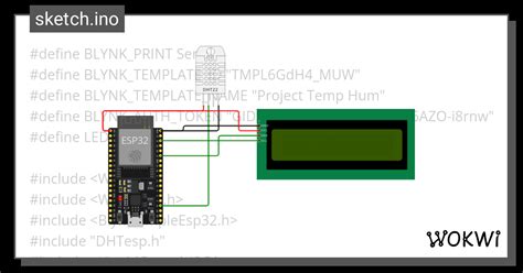 Project Dht22 Dengan Blynk Wokwi Esp32 Stm32 Arduino Simulator