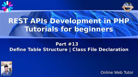 Learn Php Rest Api Development With Jwt Token For Beginners 13 Table