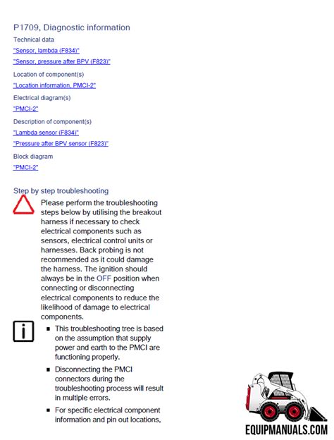 2010 2012 Paccar Mx13 Engine Obd Code Troubleshooting Manual