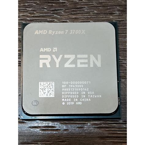 2手amd Ryzen 7 3700x Cpu 蝦皮購物