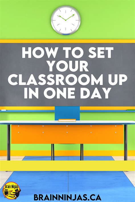 how to get your classroom set up in one day artofit