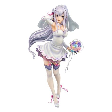 Re Zero Emilia Wedding Version Statue Cm Shopforgeek Com Figurita Goodsmile Re Cero