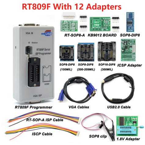 2023 Newest 100 Original RT809F Serial ISP Programmer With Full