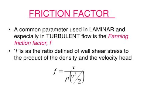 ppt friction factor powerpoint presentation free download id 7002406