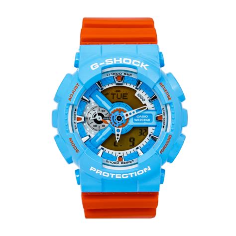 Jam Tangan Casio G Shock Ga 110nc 2a Men Digital Analog Dial Orange Re