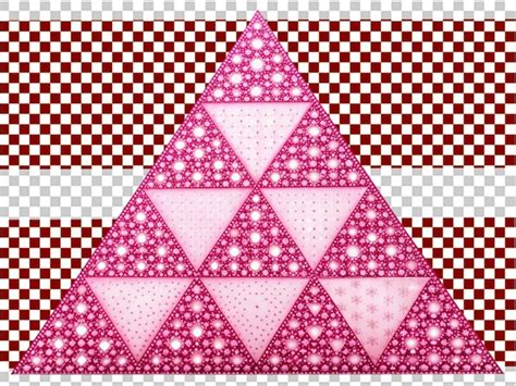 Triângulo Rosa Png Sierpinski Fractals Famosos Psd Premium