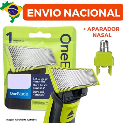 Lâminas Refil Aparador Nasal Para Barbeador Philips Oneblade E One
