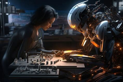 Premium Photo A Robotics Engineer Assembling A Sophisticated Generative Ai