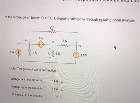 Solved In The Circuit Given Below G 5 S Determine Chegg Com