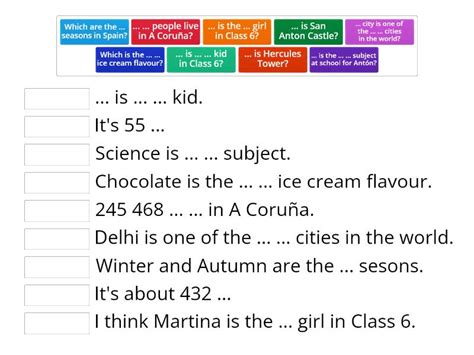Unit 3 Lesson 6 Class 6 Match Up
