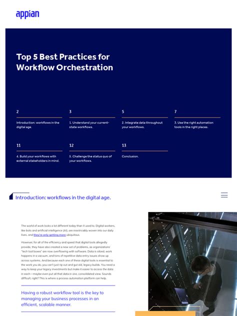 Ebook Top Five Best Practices For Workflow Orchestration En Pdf Business
