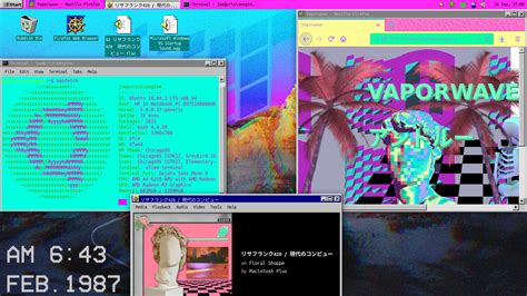[xfce] A Hauntological Look With Chicago95 And Vaporpink Firefox Theme