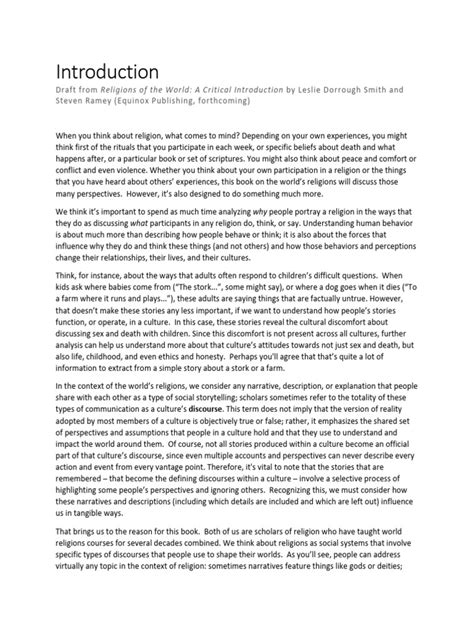 Introduction Pdf Traditions Rituals