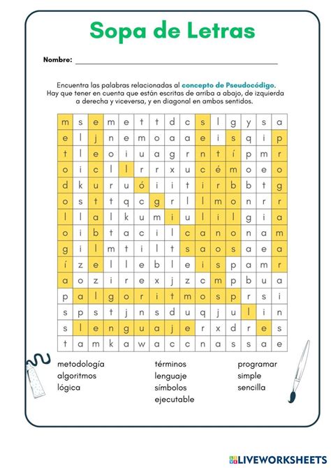 Pseudocódico C Free Interactive Worksheets 8072166 Pseudocódico C Free Interactive Worksheets 8072166