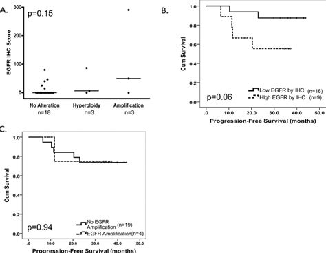 High Tumor Egfr Protein By Ihc Tended To Be Associated With Reduced