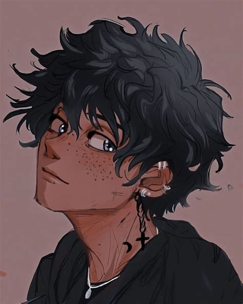 Anime Curly Hair Curly Hair Cartoon Anime Hair Male Female Anime