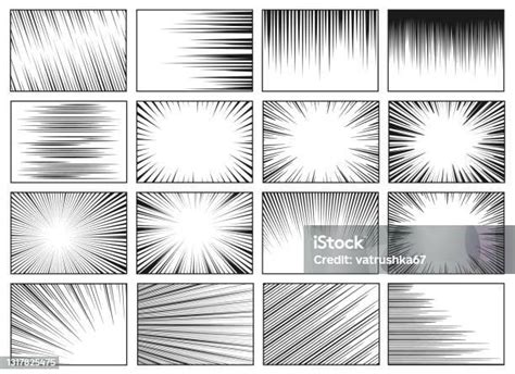 속도 라인 배경 빠른 속도 모션 수평 선 만화 효과 복고풍 방사형 태양 광선 배경 만화 잡지 벡터 레이아웃 배경 주제에 대한 스톡 벡터 아트 및 기타 이미지 Istock